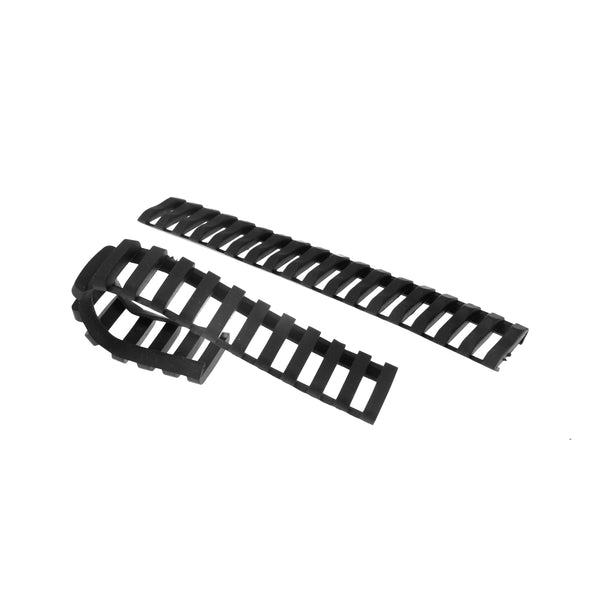 Low Profile Rubber Rail Cover - Black, Set of 4 - Trigger Airsoft