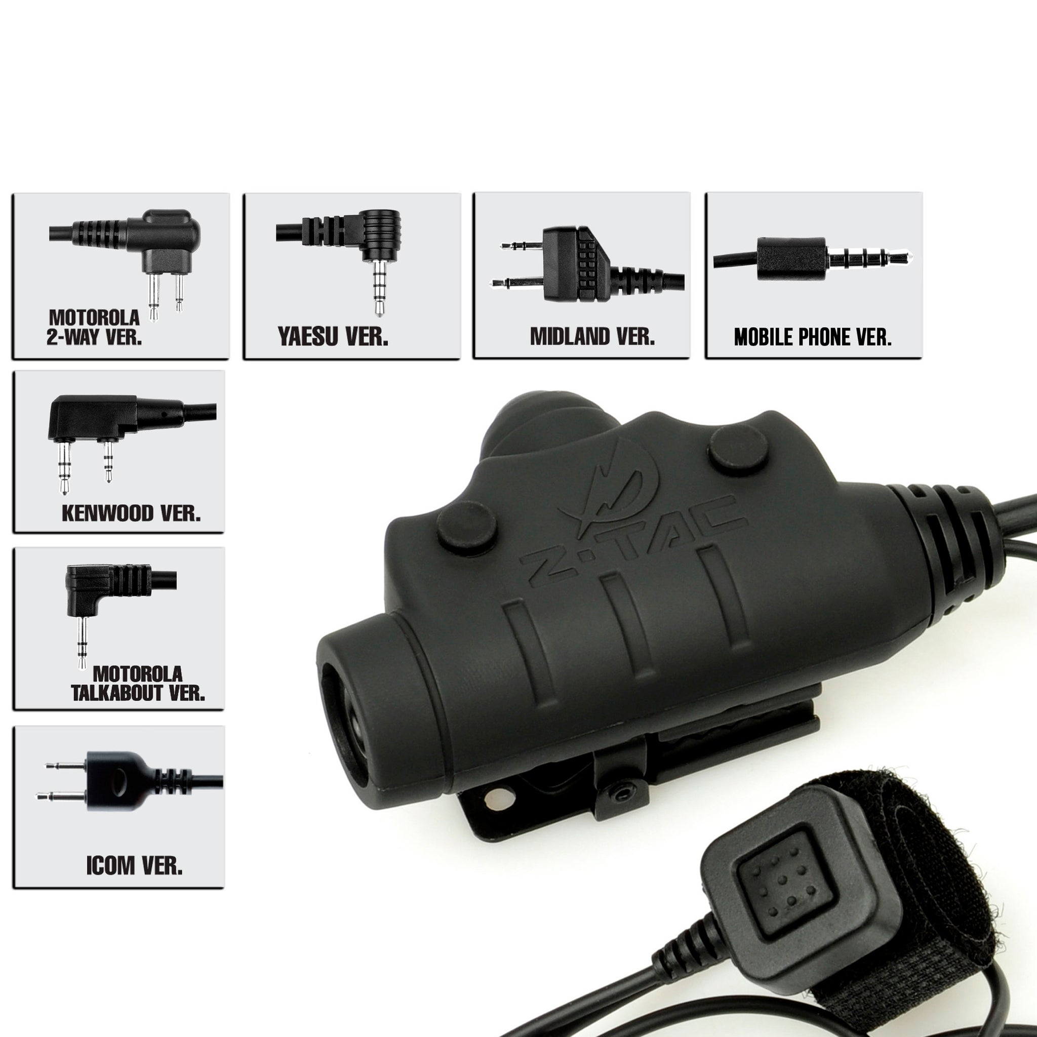 Tactical U94 PTT New Version for Kenwood Airsoft - Trigger Airsoft