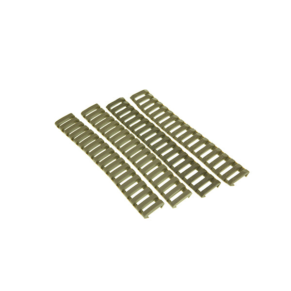 Low Profile Rubber Rail Cover - Set of 4 - Trigger Airsoft